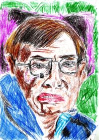 Stephen Hawking Drawing Sketch - Drawing Skill
