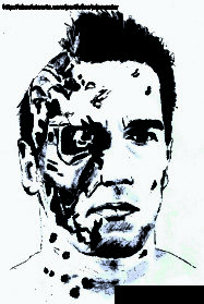 Terminator Drawing Photo - Drawing Skill
