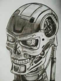 Terminator Robot Drawing - Drawing Skill