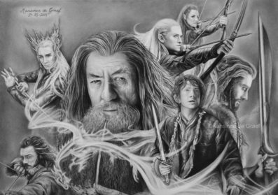 The Lord of The Rings Drawing Pic - Drawing Skill
