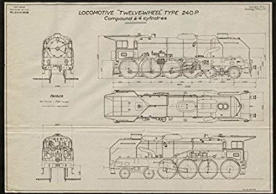 Train Engineering Drawing Photo - Drawing Skill