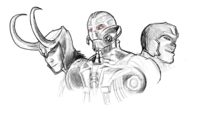 Ultron Drawing Image - Drawing Skill