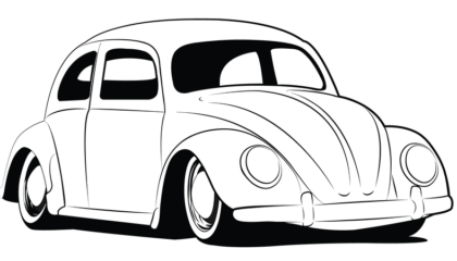 Volkswagen Drawing Sketch - Drawing Skill