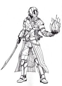 Warlock Drawing Picture - Drawing Skill