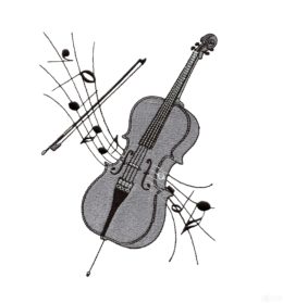 Cello Drawing Realistic - Drawing Skill