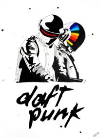 Daft Punk Drawing Creative Art - Drawing Skill