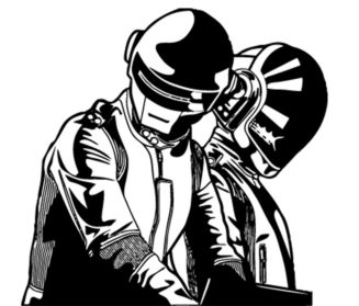 Daft Punk Drawing Image - Drawing Skill