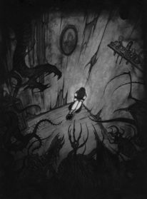 Dark Side Drawing Pic - Drawing Skill