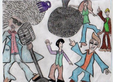 Disco Drawing Pic - Drawing Skill