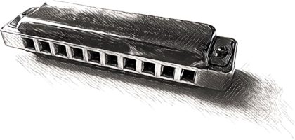 Harmonica Drawing Picture - Drawing Skill