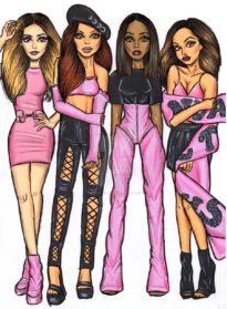 Little Mix Drawing Pics - Drawing Skill