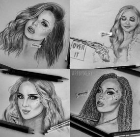 Little Mix Drawing Picture - Drawing Skill