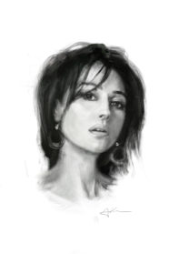 Monica Bellucci Drawing Art - Drawing Skill