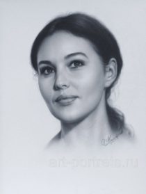 Monica Bellucci Drawing Sketch - Drawing Skill