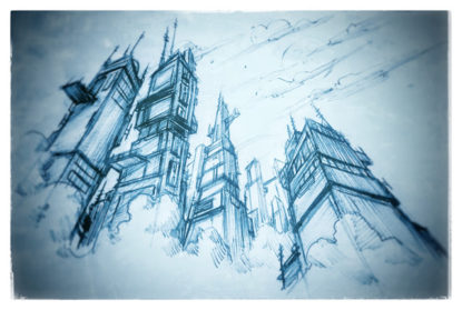 Sci-Fi Art Drawing Sketch - Drawing Skill