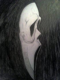 Scream Drawing Sketch - Drawing Skill