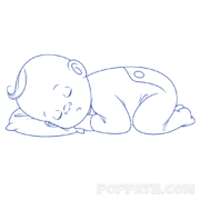 Sleeping Drawing Art - Drawing Skill