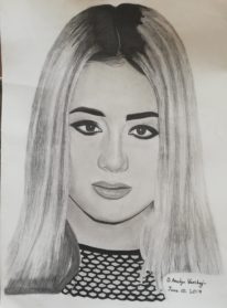 Ally Brooke Realistic Pencil Drawing - Drawing Skill
