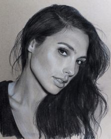 Beautiful Gal Gadot Drawing - Drawing Skill