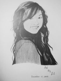 Brenda Song Drawing - Drawing Skill