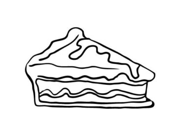 Cake Slice Drawing Best - Drawing Skill