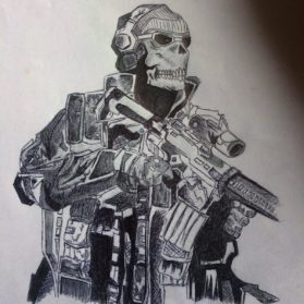 Call of Duty Modern Warfare Drawing Sketch - Drawing Skill