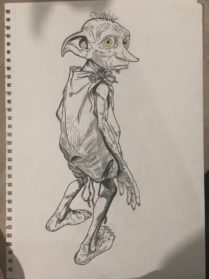 Dobby The House Elf Drawing Creative Art - Drawing Skill