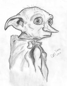 Dobby The House Elf Drawing Pic - Drawing Skill