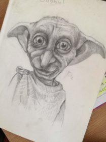Dobby The House Elf Drawing Sketch - Drawing Skill