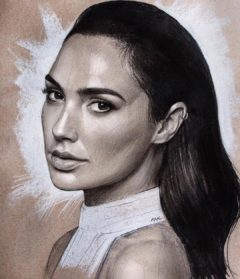 Gal Gadot Drawing - Drawing Skill
