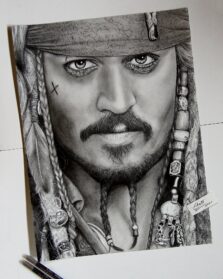 Jack Sparrow – Johnny Depp Drawing - Drawing Skill