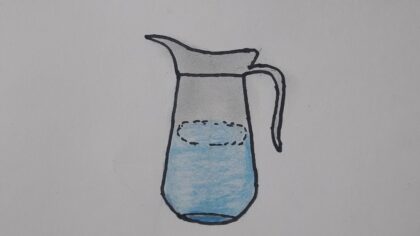 Jug Drawing Realistic - Drawing Skill