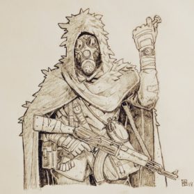 Metro Exodus Drawing Realistic - Drawing Skill