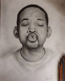 Actor Will Smith Drawing Picture - Drawing Skill