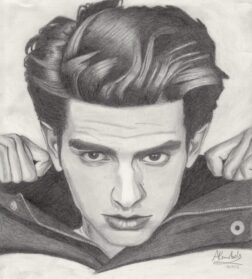 Andrew Garfield Drawing Realistic - Drawing Skill