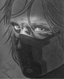 Bucky Barnes Drawing - Drawing Skill