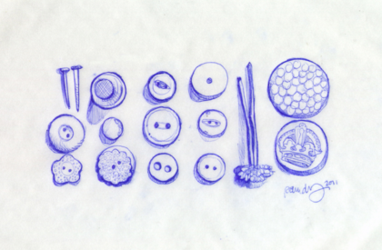 Button Drawing - Drawing Skill