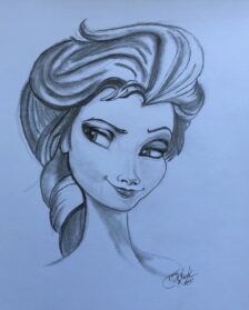 Disney Elsa of Arendelle Drawing Beautiful Image - Drawing Skill
