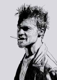 Fight Club Drawing Realistic - Drawing Skill