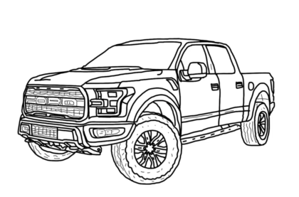 Ford F-150 Raptor 2020 Drawing - Drawing Skill