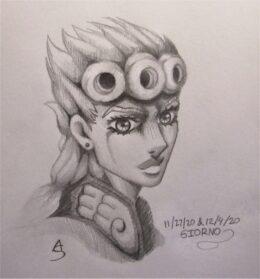 Giorno Giovanna JoJos Bizarre Adventure Drawing Photo - Drawing Skill
