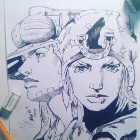 Gyro Zeppeli Drawing Art - Drawing Skill