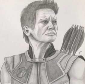Hawkeye Art Drawing - Drawing Skill