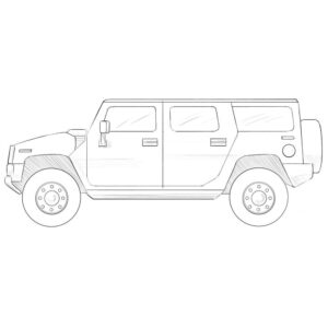 Hummer Drawing Amazing - Drawing Skill