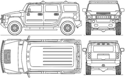 Hummer Drawing Image - Drawing Skill
