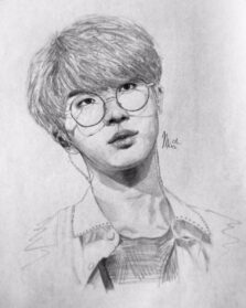 Kim Seok-Jin South Korean Singer Drawing Sketch - Drawing Skill