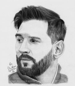 Lionel Messi Drawing Realistic - Drawing Skill