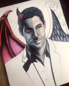 Lucifer Drawing Art - Drawing Skill