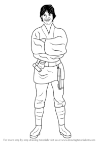 Luke Skywalker Drawing Sketch - Drawing Skill