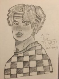 Min Yoon-Gi Suga Rapper Drawing Realistic - Drawing Skill